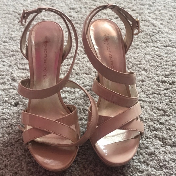 Boston Proper | Shoes | Womens High Heel In Patent Leather Cream | Poshmark